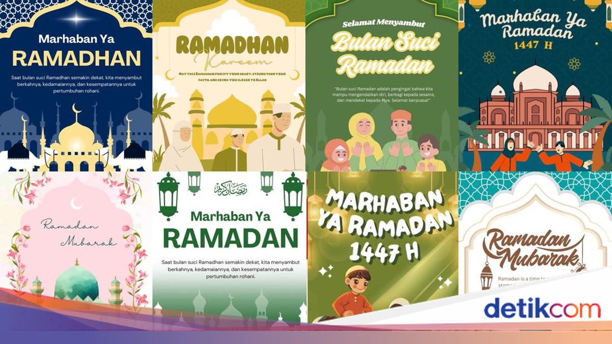 30 Contoh Poster Ramadhan 2026 Simpel dan Mudah Diedit dengan Ucapan