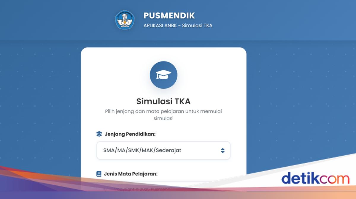 Simulasi TKA Pusmendik SD 2026 untuk Latihan Soal Agar Siap Hadapi Ujian