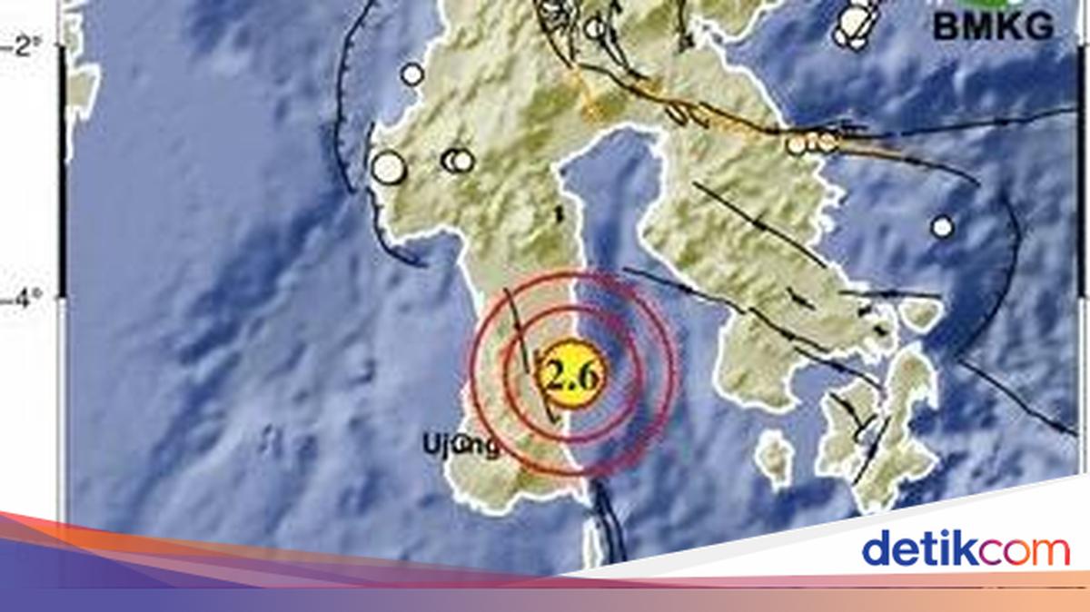 Gempa Bumi M 2,6 Guncang Bone Sulsel dari Kedalaman 5 Km