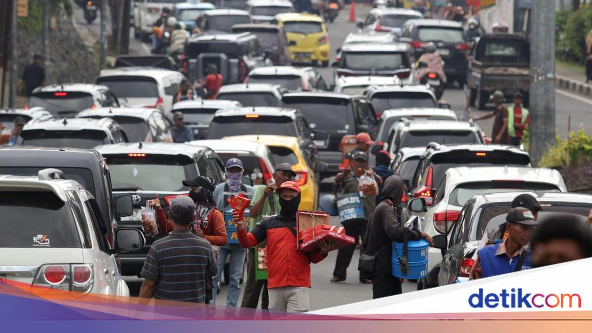 Libur Imlek Picu Kepadatan, Arus Kendaraan Mengular di Jalur Puncak Bogor