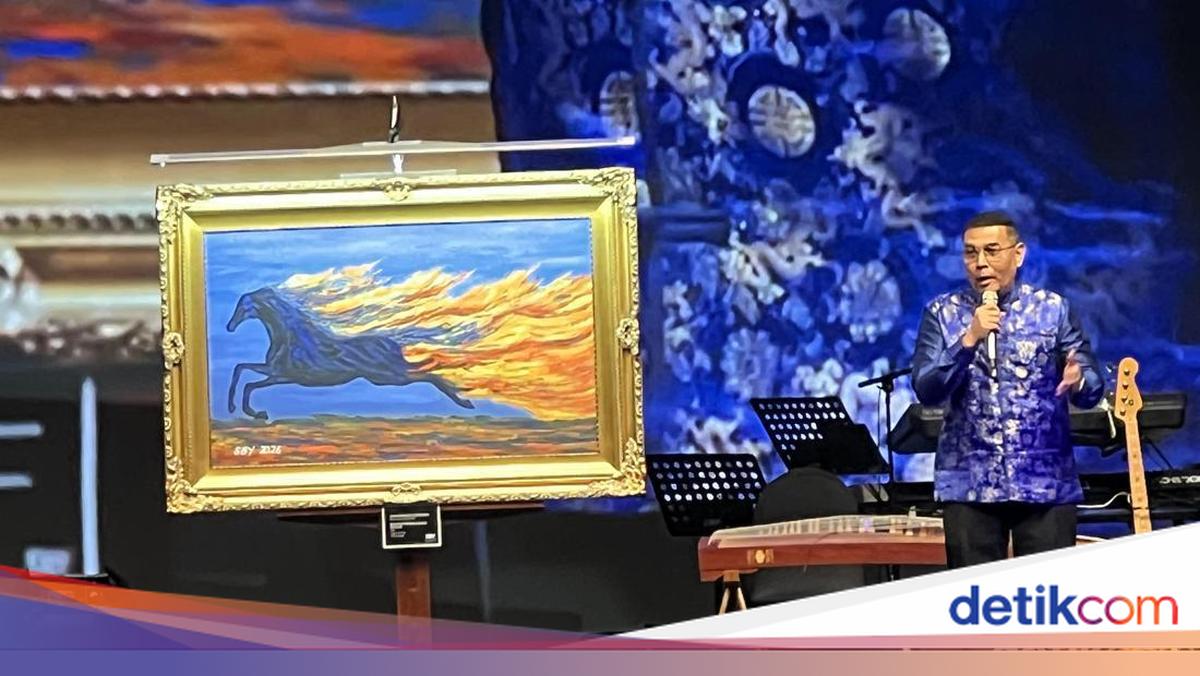 Penampakan Lukisan Kuda Api SBY yang Laku Rp 6,5 M