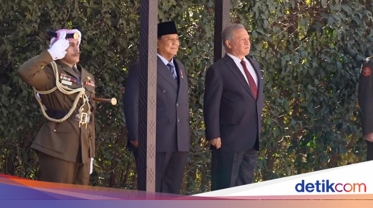 Bertemu Raja Yordania, Prabowo Disambut Kenegaraan di Istana Basman