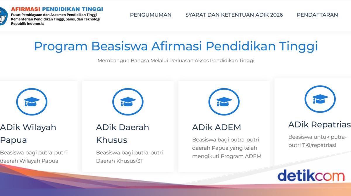 Beasiswa ADik 2026: Jadwal, Syarat, hingga Link Formulir Pendaftarannya