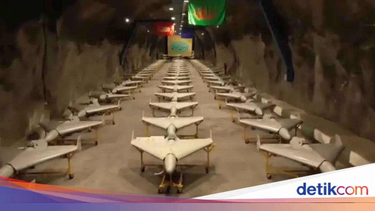 Iran Pamerkan 'Gudang' Drone Shahed 136 yang Jadi Amunisi Perang