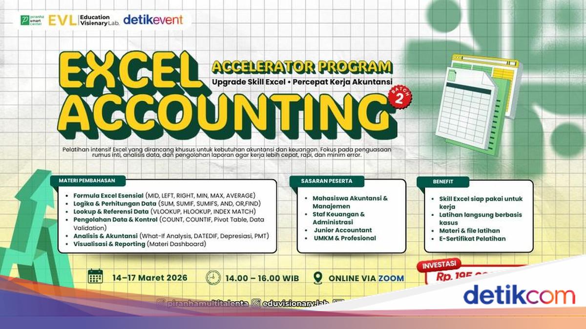 Olah Data Keuangan Lebih Cepat dan Akurat Program Excel Accounting ...