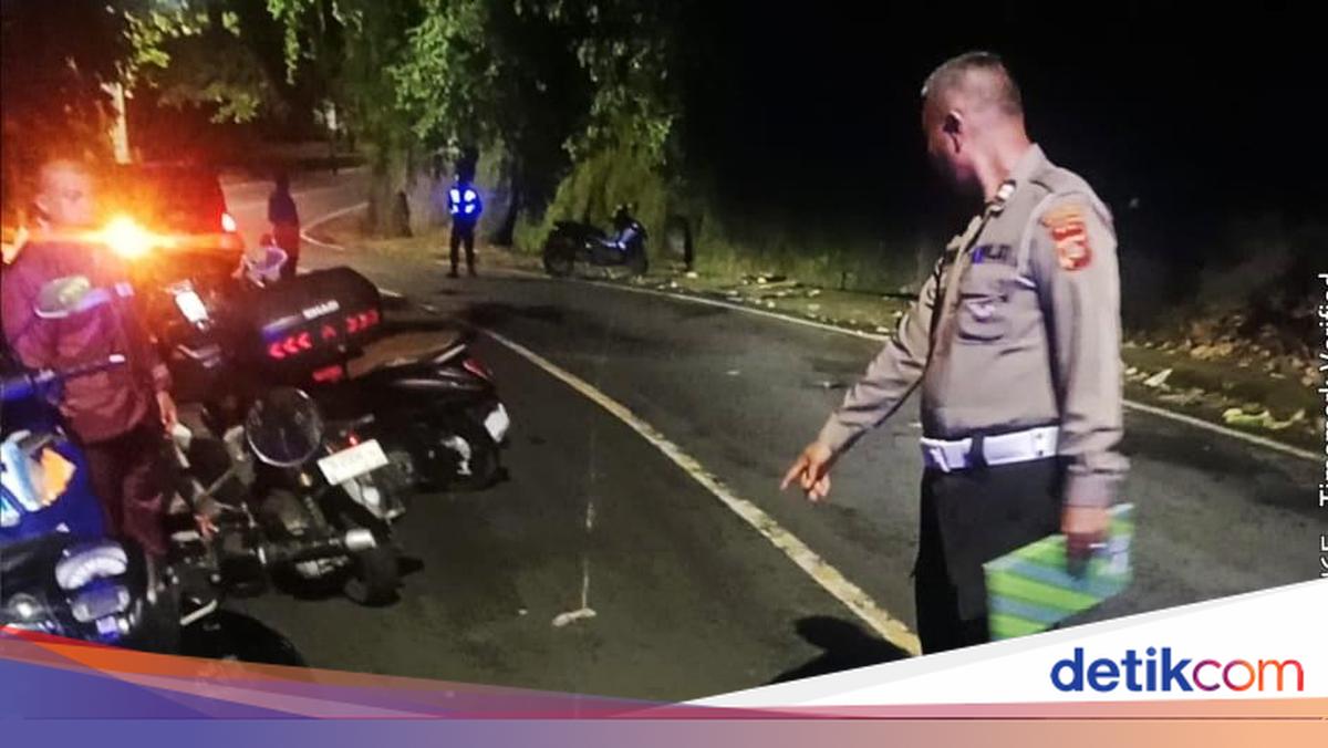 Motor Oleng, Pemotor Tewas Tabrak Tiang Lampu di Banjarangkan Klungkung