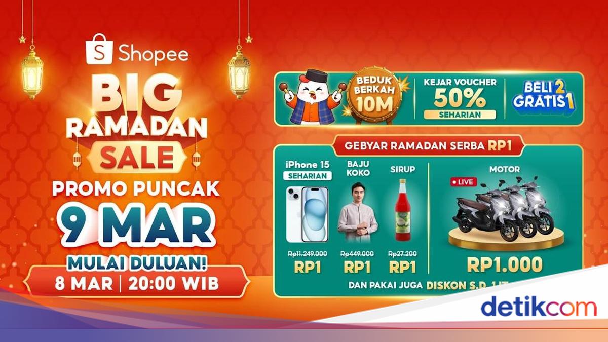 Shopee Beri Promo Spesial Puncak Big Ramadan Sale, Ada Voucher Diskon 50%