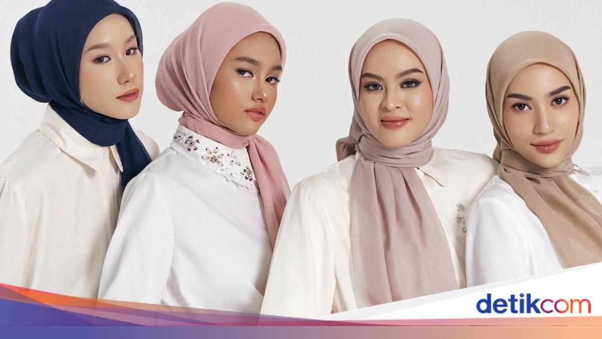 5 Tutorial Hijab Segiempat & Pashmina untuk Lebaran, Syari Hingga Ala Gen Z
