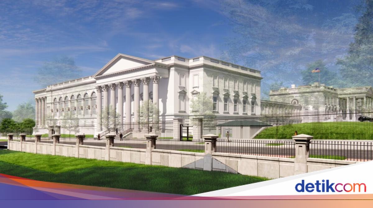 Biaya Renovasi Gedung Putih Bengkak Jadi Rp 17,6 T Demi Keamanan Trump
