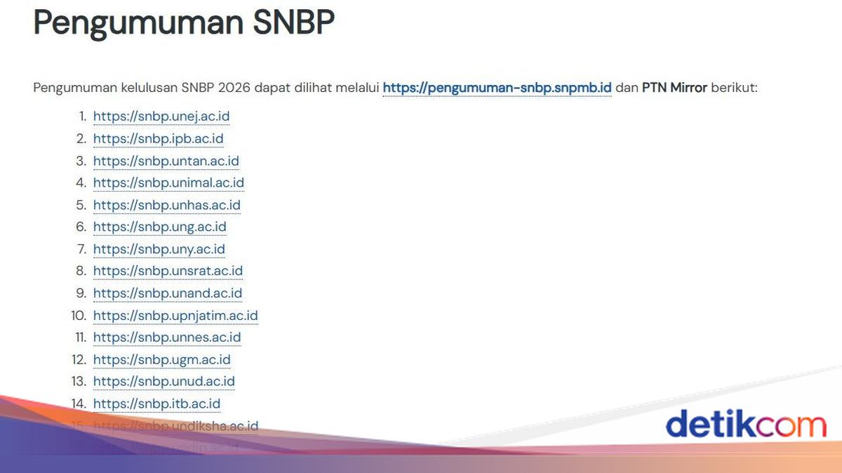 43 Link Pengumuman SNBP 2026 Lengkap Tanda Lolos dan Cara Ceknya!