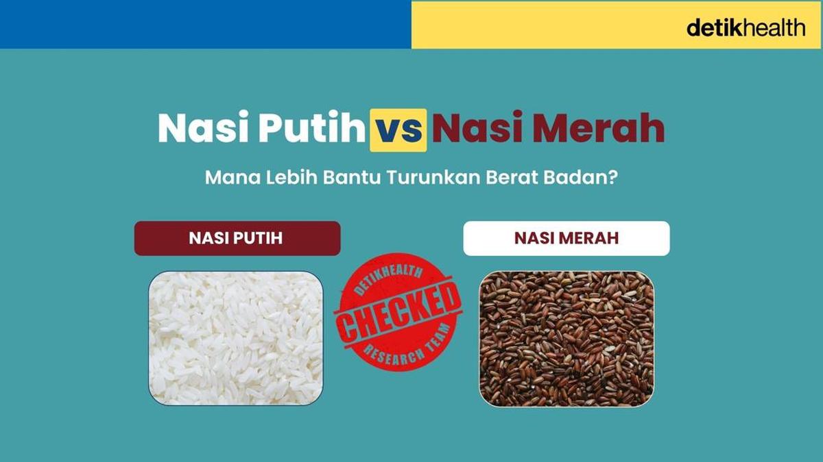 Infografis: Nasi Merah Vs Nasi Putih, Mana yang Lebih 'Diet Friendly'?