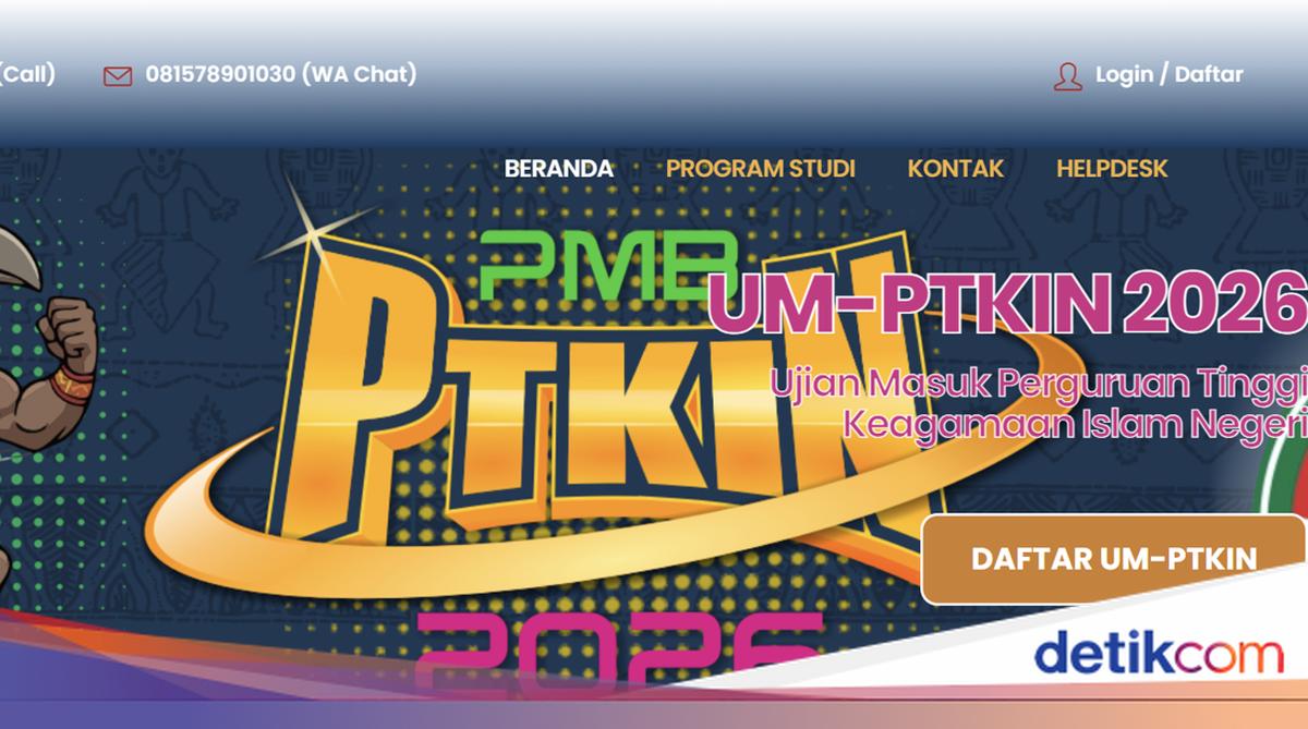 Pendaftaran UM-PTKIN 2026 Masih Dibuka sampai 30 Mei, Cek Materi-Kuota ...