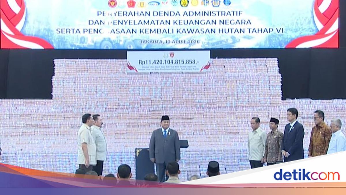 Prabowo Hadiri Penyerahan Duit Rp 11,4 T Hasil Rampasan Perkara di Kejagung