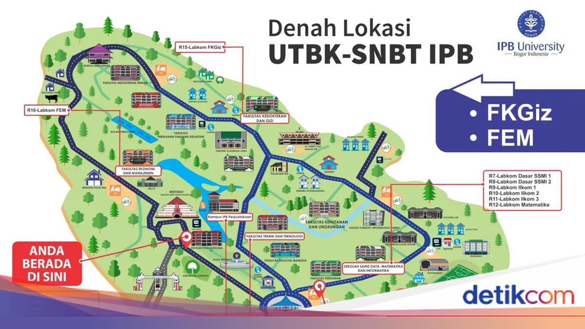 Link Denah Lokasi UTBK 2026 IPB, UNJ, hingga UB, Survei Dulu Yuk!