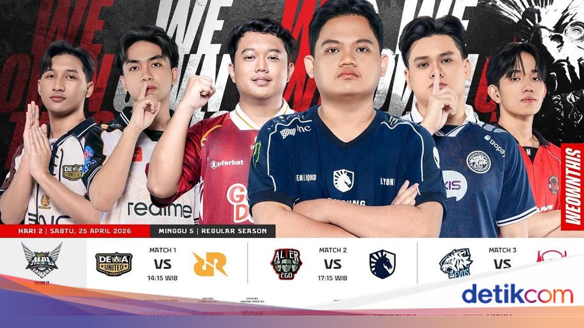 Jadwal MPL ID S17 Hari Ini 25 April 2026, Lengkap Link Live Streaming-nya