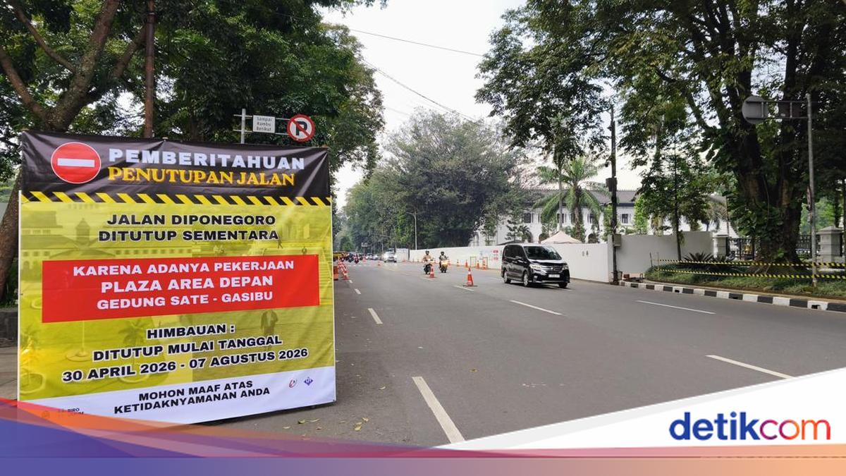 Catat! Jalan Diponegoro Ditutup Mulai 30 April hingga 7 Agustus 2026