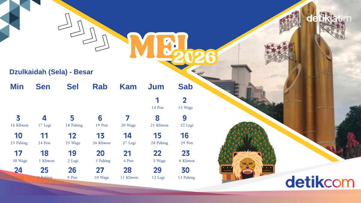 Kalender Jawa 25 Mei 2026, Hari Ini Weton Senin Pahing