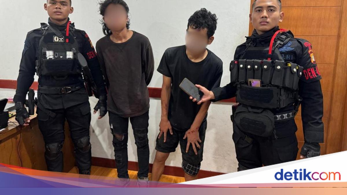 Brimob Polda Metro Tangkap Jambret Saat Patroli Rutin di Rawalumbu Bekasi