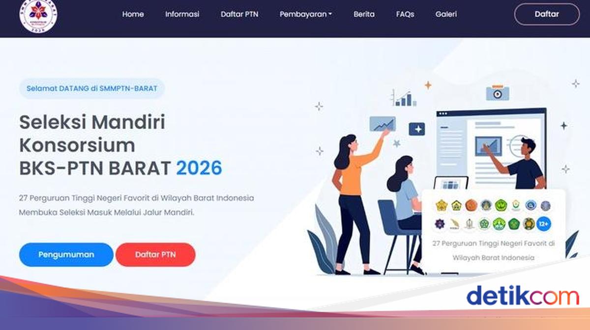 Daftar 27 Universitas yang Dapat Dipilih dalam SMMPTN-Barat 2026