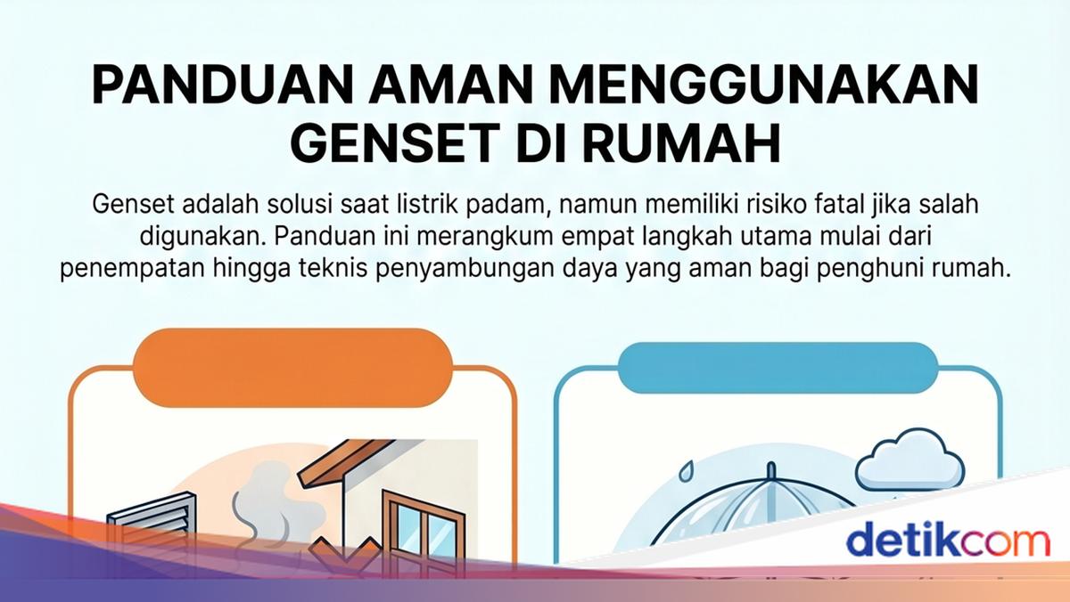 Listrik Mati? Ini Cara Aman Pakai Genset, Salah Sedikit Bisa Berbahaya