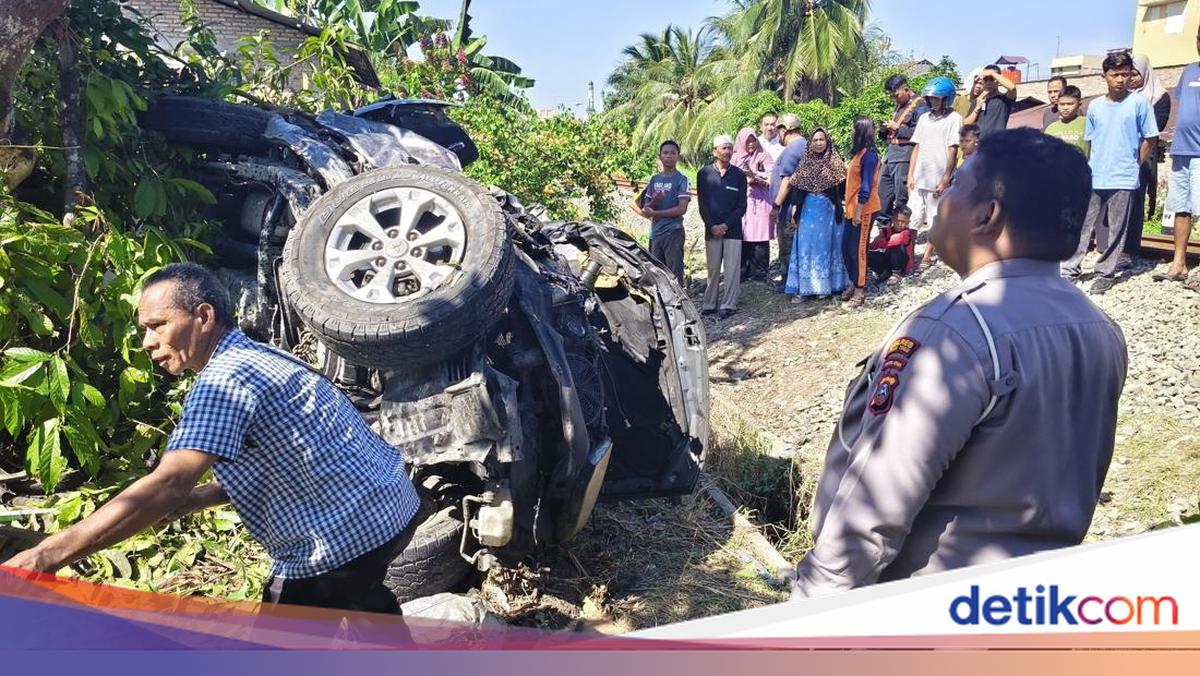 Kronologi Kecelakaan Maut Kereta Api Vs Pajero di Tebing Tinggi