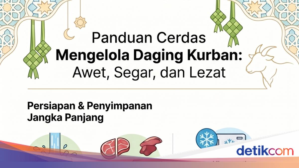 Infografis: Cara Menyimpan Daging Kurban Agar Awet dan Tak Bau