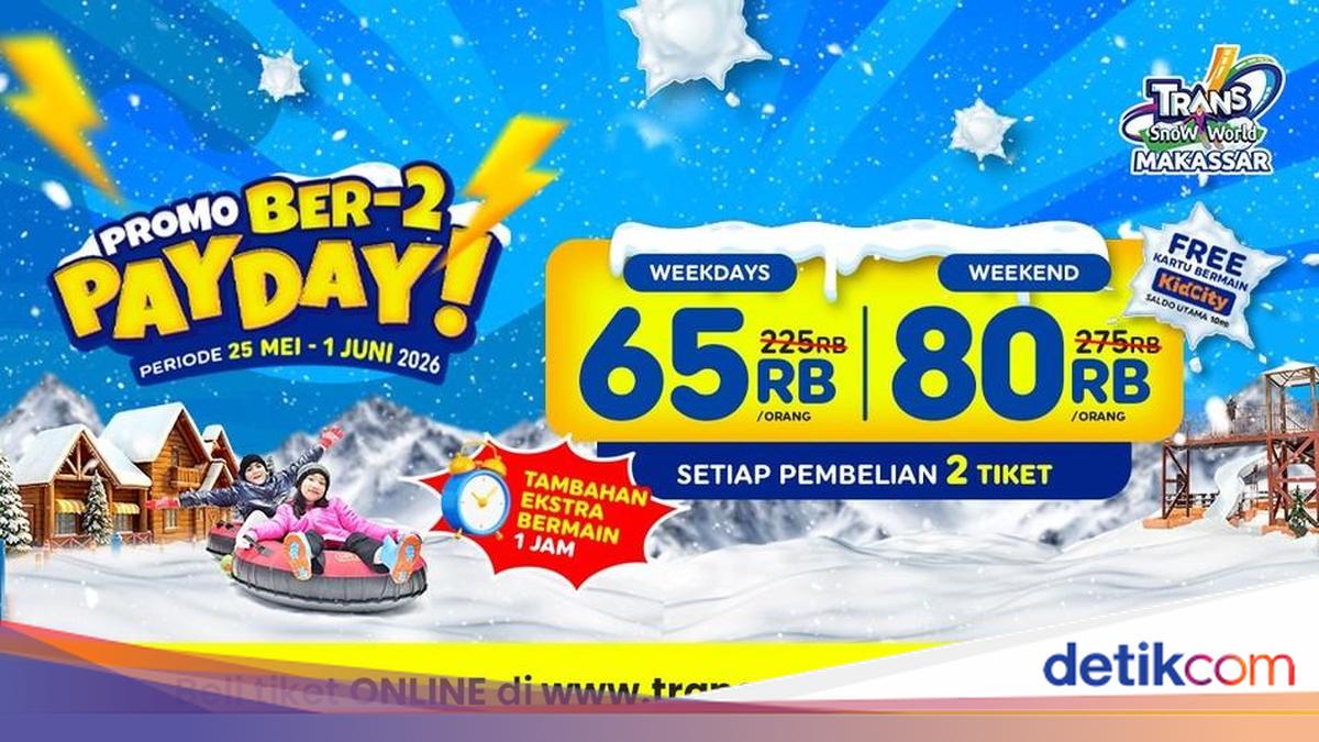 Long Weekend di Makassar? Main Salju di Trans Snow World, Ada Bonus ...