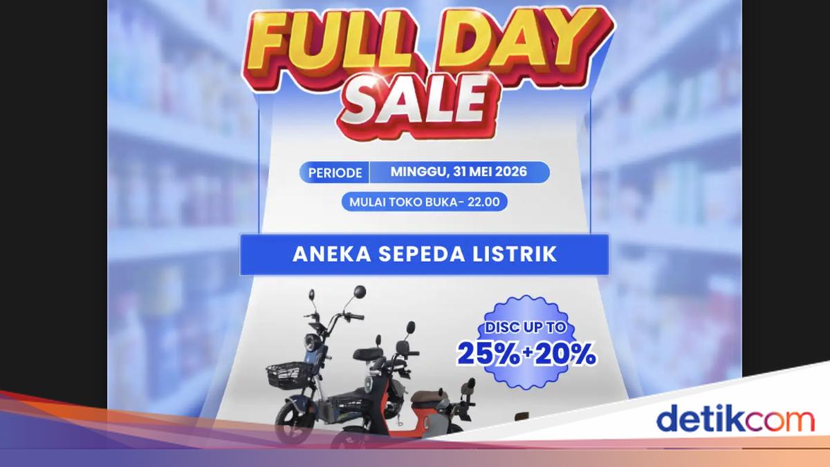 Sepeda Listrik Banting Harga di Transmart Full Day Sale