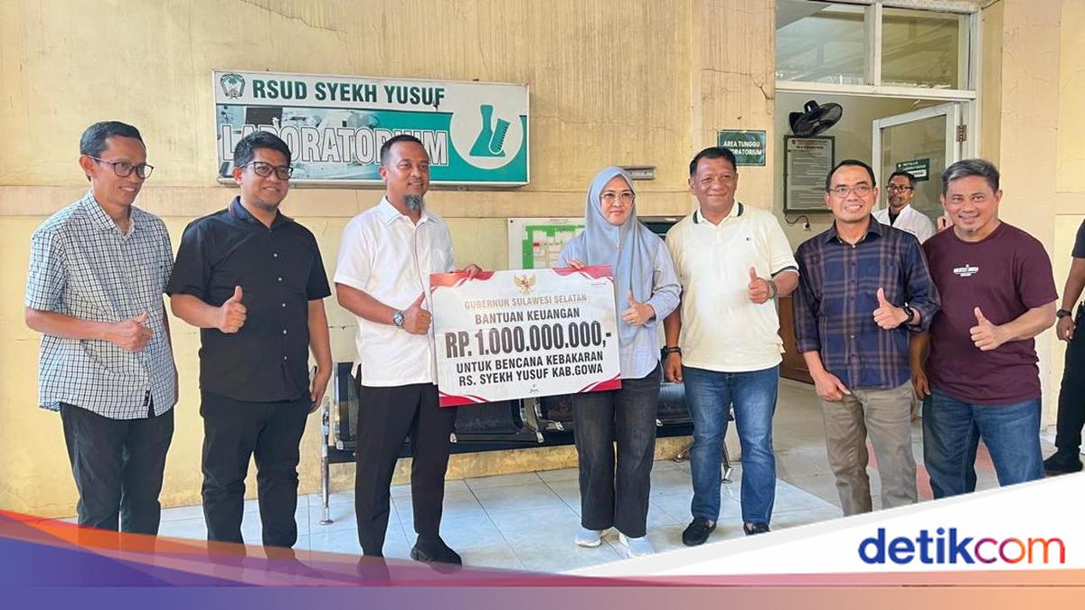 RSUD Syekh Yusuf Gowa Terima Bantuan Rp 1 M Usai Kebakaran