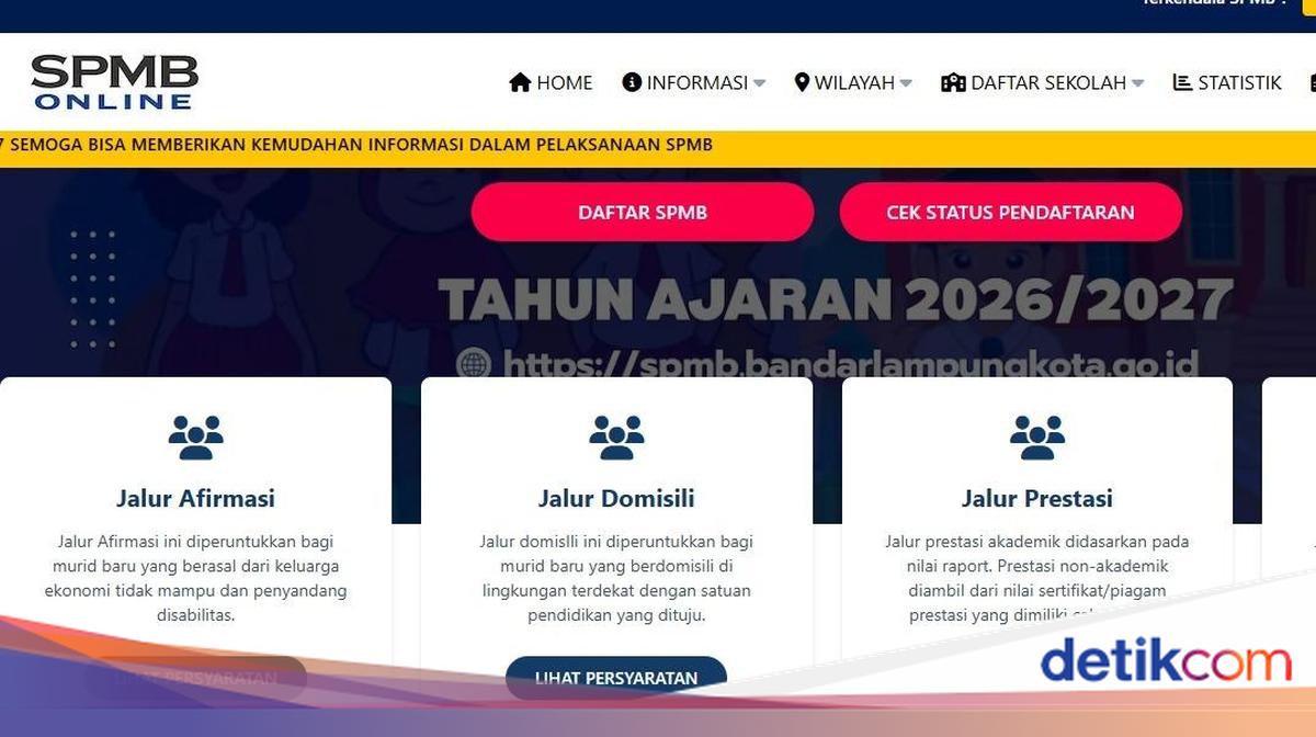 Panduan Syarat SPMB SD di Bandar Lampung 2026: Afirmasi, Domisili, dan ...