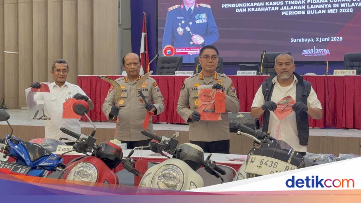 319 Bandit Jalanan Ditangkap Polda Jatim Selama Bulan Mei