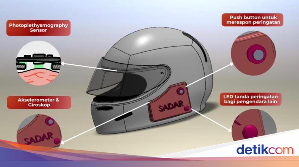 Cegah Microsleep, Mahasiswa ITB Rancang Helmet Cerdas Berbasis IoT