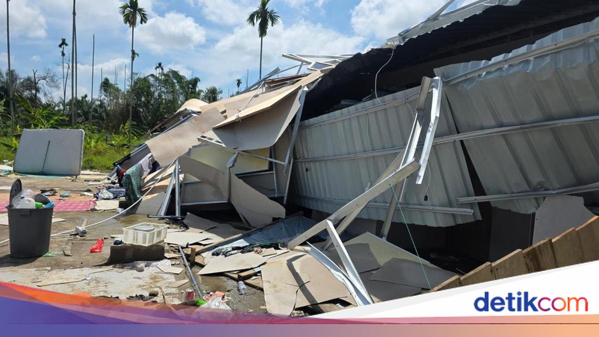 58 Unit Huntara di Aceh Utara Rusak Diterjang Angin Kencang