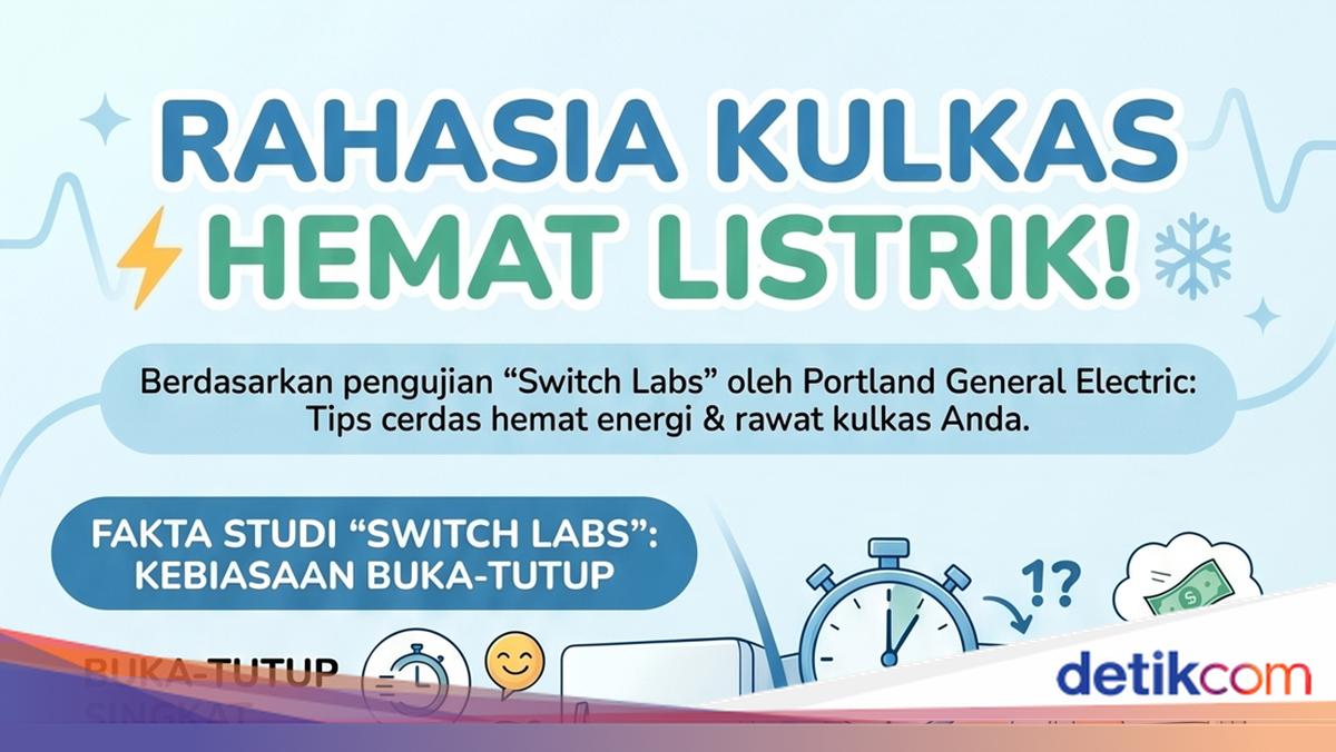 Infografis: Benarkah Sering Bolak-balik Buka Kulkas Bikin Boros Listrik?