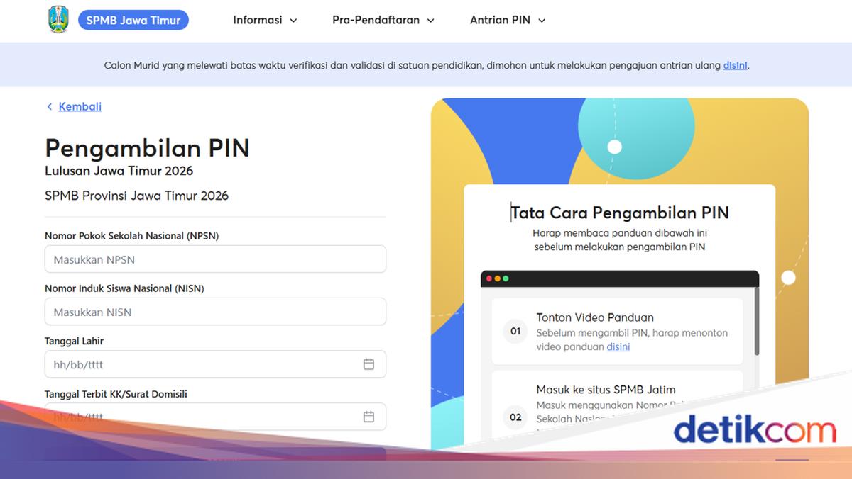 Cara Pengambilan PIN SPMB Jatim 2026, Syarat dan Jadwal Lengkap!
