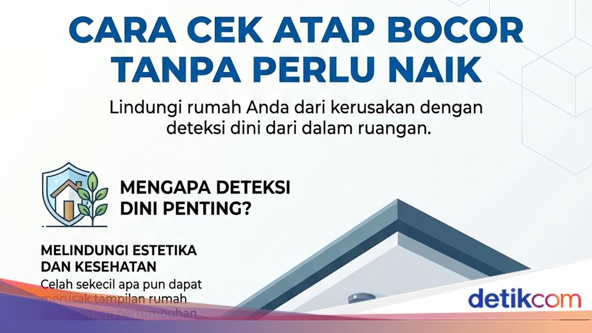 Infografis: Cara Cek Kebocoran di Rumah Tanpa Repot Naik ke Atap