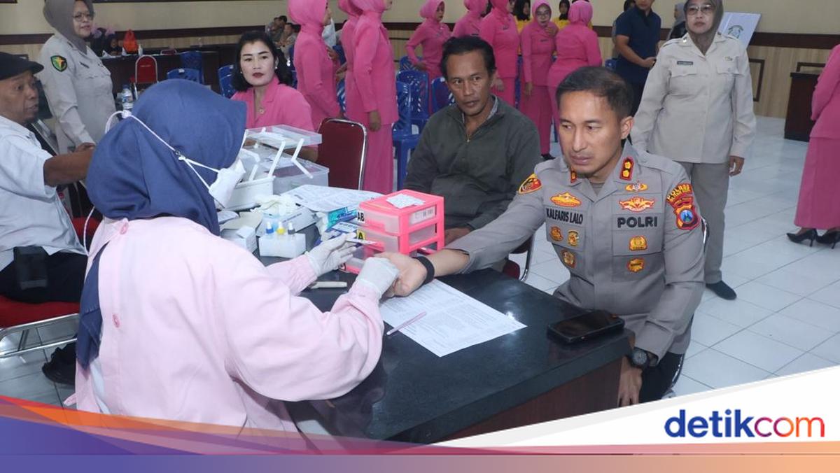 Donor Darah Semarakkan HUT Bhayangkara ke-80 Digelar Polres Blitar Kota
