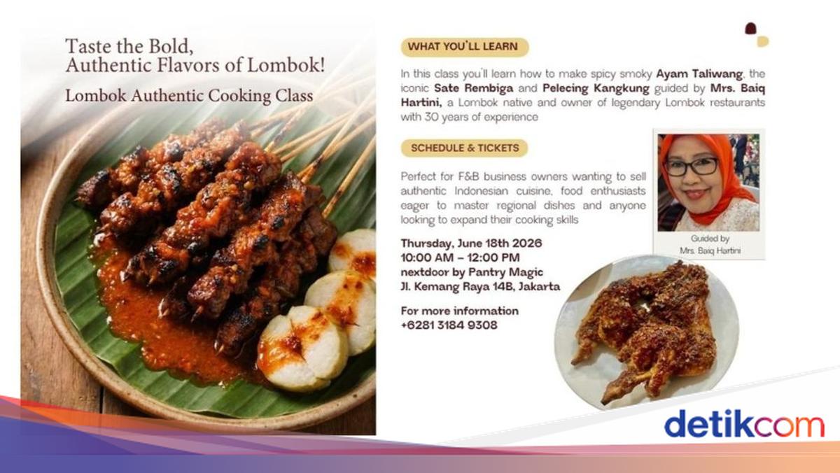 Rahasia Dapur Lombok 30 Tahun Dibuka di Jakarta, Ini Kelas Memasaknya