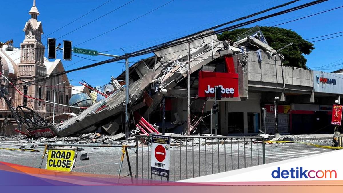 Gempa M 7,8 Guncang Filipina, Bangunan Ambruk