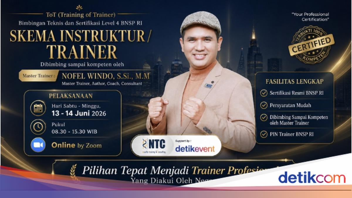 Mau Diakui Negara sebagai Trainer? Ini Jalur Resmi Lewat SKKNI Level 4 BNSP