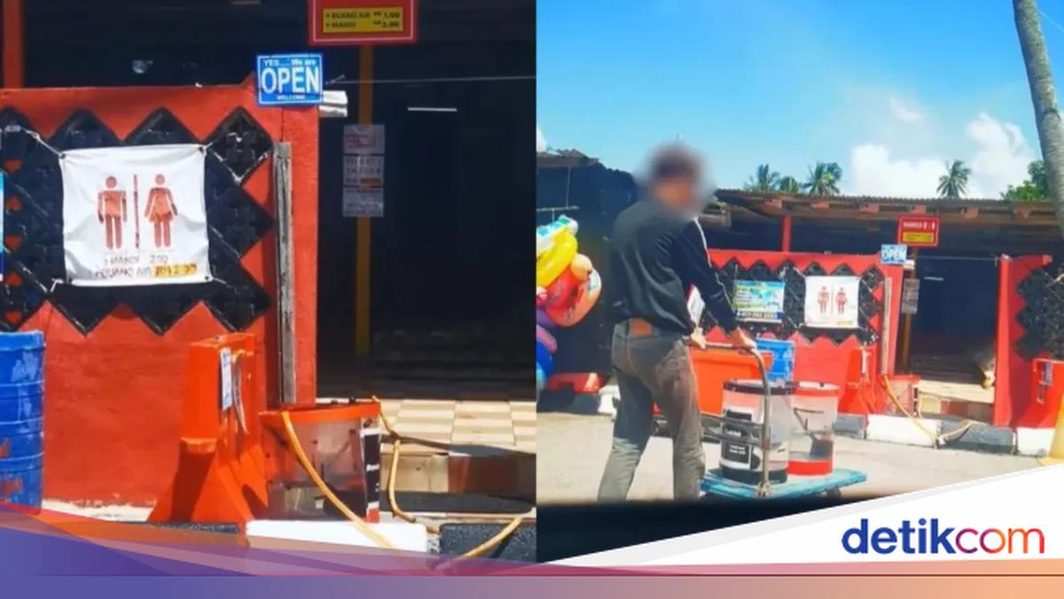 Auto Ilfeel! Penjual Minuman Isi Ember Pakai Air dari Dekat Toilet