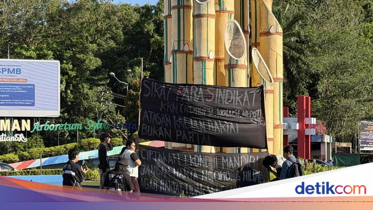 Mahasiswa Demo di Tugu Digulis Pontianak, Soroti Harga Bahan Pokok ...
