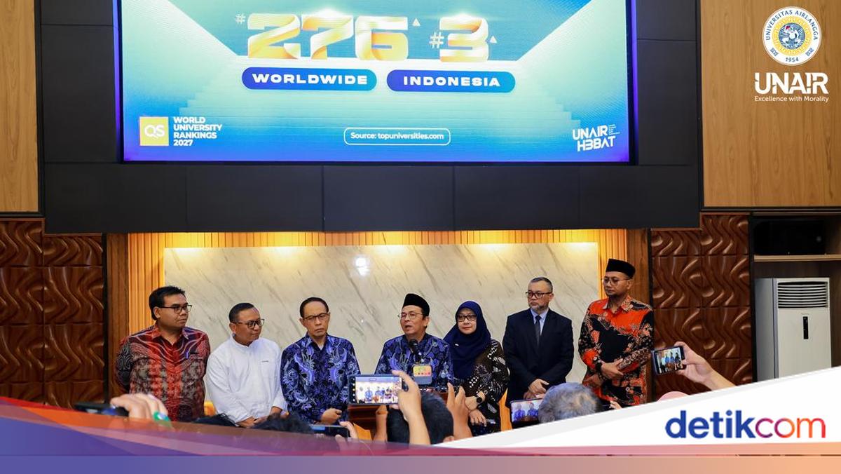 Unair Sukses Raih Peringkat 276 Dunia & 3 di Indonesia Versi QS WUR 2027