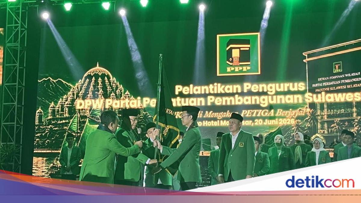 Lantik Pengurus PPP Sulsel, Mardiono Beri Target Jadi Ketua DPRD Provinsi