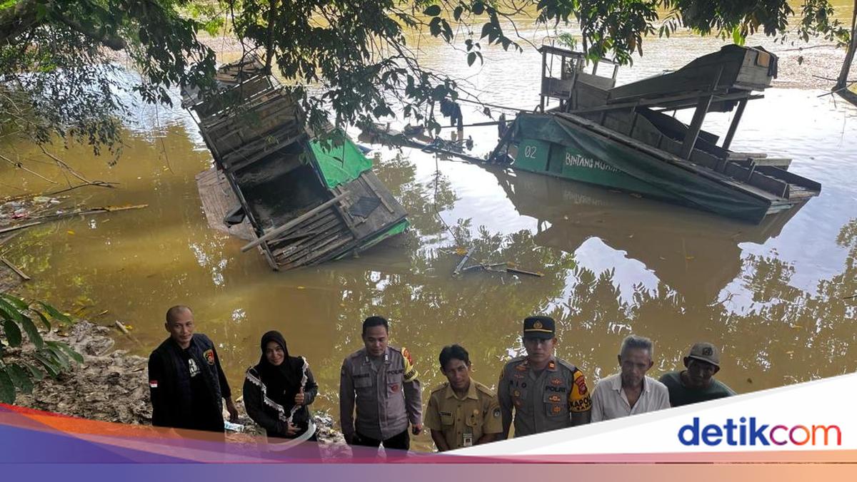 2 Kapal Ponton PETI di Ketapang Ditenggelamkan, Penambang Ilegal Kabur ...