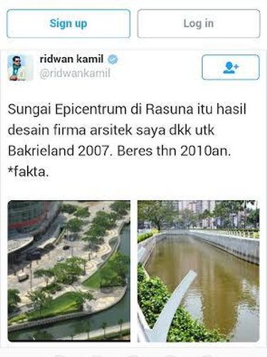 Ahok Tanggapi Ramai di Medsos Soal Desain Sungai Epicentrum Ridwan Kamil