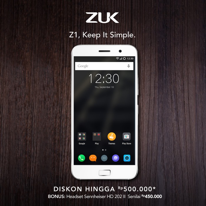 Smartphone ZUK Z1 Hadir Pertama Kali di Asia Tenggara Lewat Blibli.com