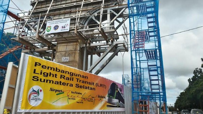 LRT Palembang Punya 13 Stasiun dan Melewati Jembatan Ampera