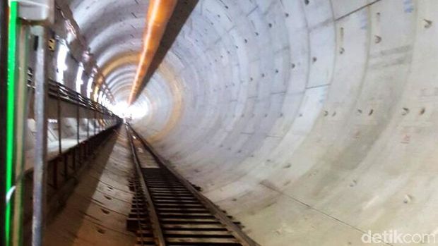 Penampakan Terkini Terowongan dan Stasiun Bawah Tanah MRT di Senayan
