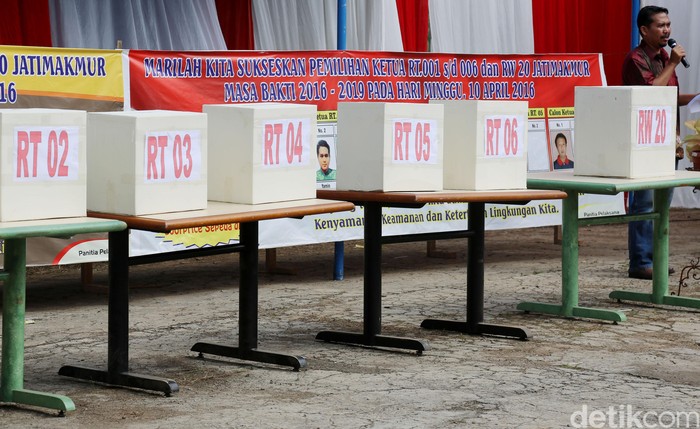 Semaraknya Pemilu RT-RW di Jatimakmur